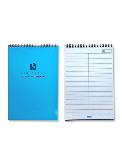 Scribbles Steno Notebook 152x228mm 60lvs 10pcs Asstd Color Paper
