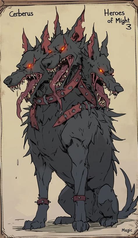 Cerberus в 2025 г Эскизы персонажей Фантастические твари Мифические