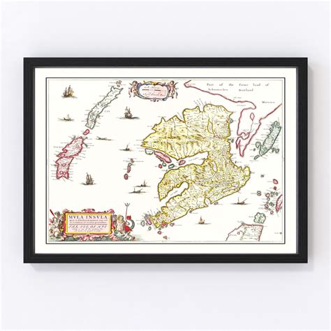 The Isle Of Mull Map 1665 Old Map Of The Isle Of Mull Etsy