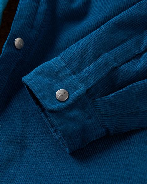 Kodiak Sherpa Lined Cord Overshirt Tidal Blue Passenger