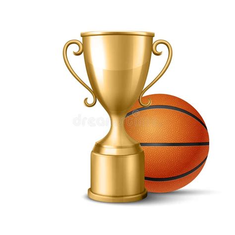 Vector Golden Basketball Trophy Stock Illustrations 520 Vector Golden