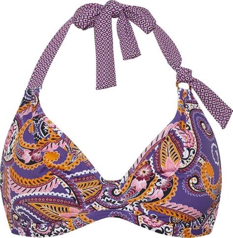 Cyell Pretty Paisley Bikinitop Halter Niet Voorgevormd Met Beugel Dames