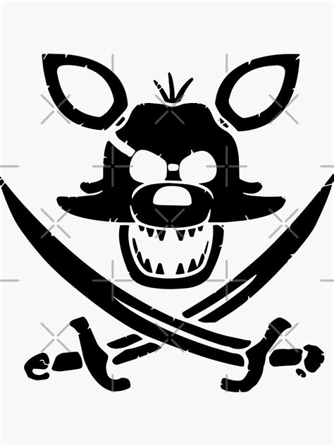 Pegatina Fnaf Cinco Noches En Freddys Foxy 3 De Pinelemon Redbubble