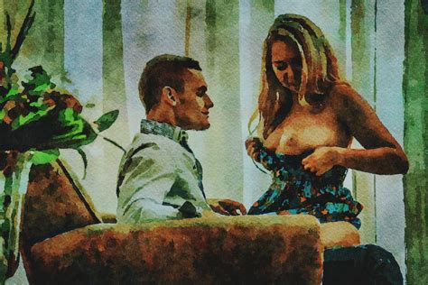 Erotic Digital Watercolor 19 Porn Pictures Xxx Photos Sex Images