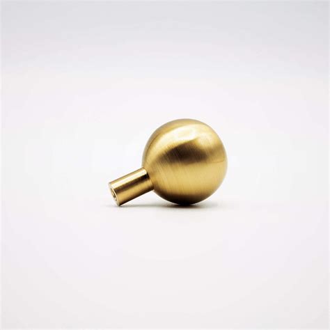 Dumas Ball Knob Solid Brass In A Range Of Sizes And Finishes Satin