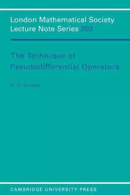 The Technique Of Pseudodifferential Operators By Ho Codes English