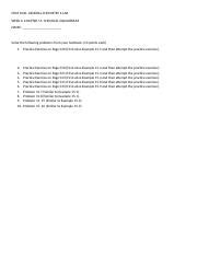 Chm1040 W6 Ch15 Lab Assignment 1 Docx CHM 1040 GENERAL CHEMISTRY II