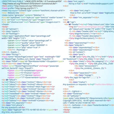 Código html imágenes de stock de arte vectorial Depositphotos