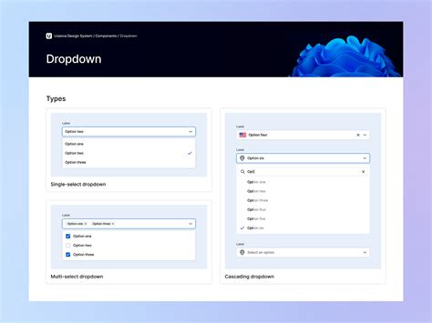 Ui Component Dropdown Uzence By Uzence Design Agency On Dribbble