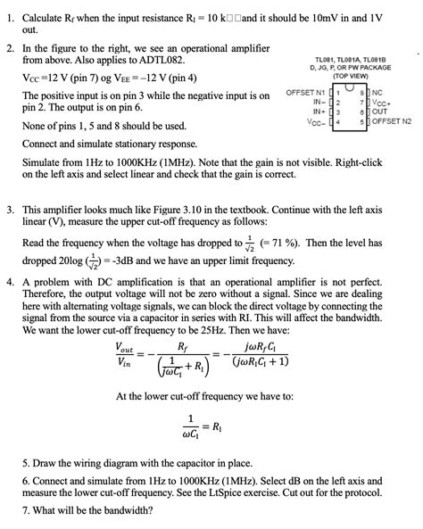 Solved Ltspice Exercise Please Use Ltspice Feel Free To
