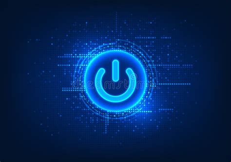 Background Technology Smart Technology Power Button The Light Emitted