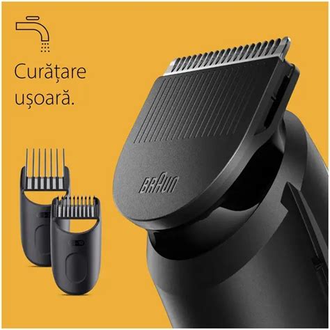Aparat De Tuns Braun Beard Trimmer BT3440 Wet Dry Buton Rotativ De