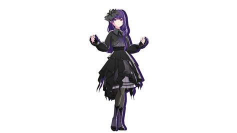 Mmd Ps Dark Chic Dress Mafuyu Model Dl By Fukuumocha On Deviantart