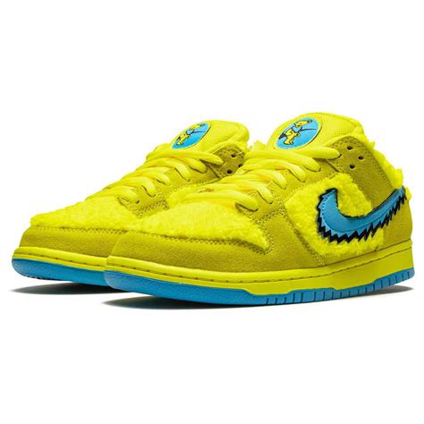 Grateful Dead X Nike Dunk Low Sb Yellow Bear Kick Game
