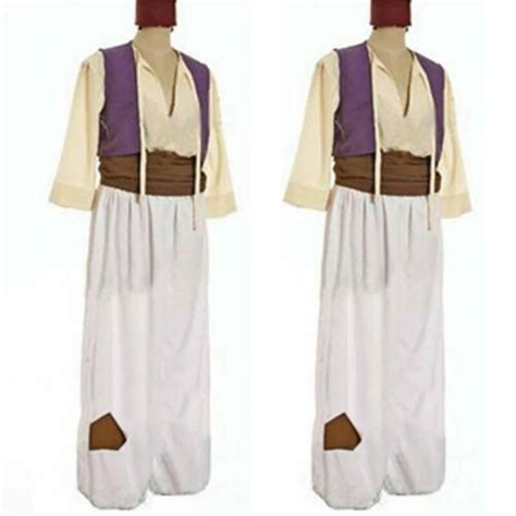 Mens Adult Arabian Prince Aladdin Genie Fancy Dress Roleplay Costume