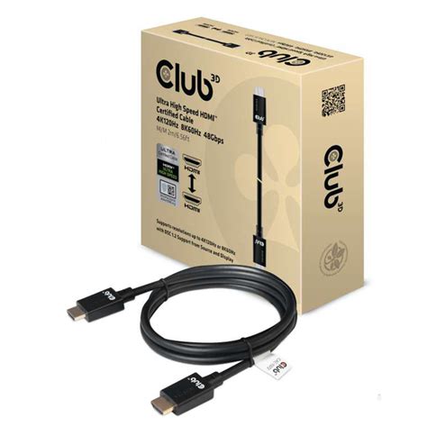 Club 3d 2m Ultra High Speed Hdmi Cable Cac 1372 Mwave
