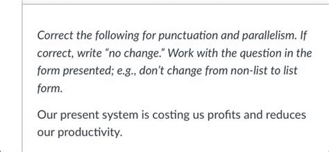 Correct The Following For Punctuation And Chegg