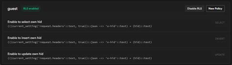 Update Rls With Custom Header Not Work · Issue 4797 · Supabasesupabase · Github