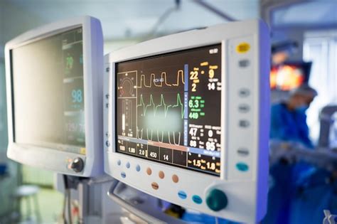 Premium Photo Monitoring Systems In Modern Operation Room New Medical