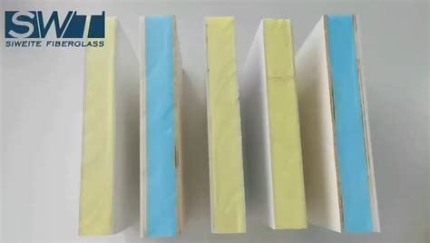 30mm Thick Frp Pu Insulated Xps Foam Plywood Sandwich Body Panel Pp