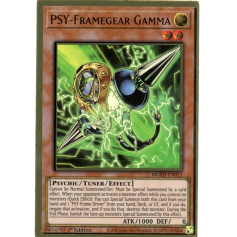 Mged En012 Psy Framegear Gamma Maximum Gold El Dorado Card Yu Gi Oh