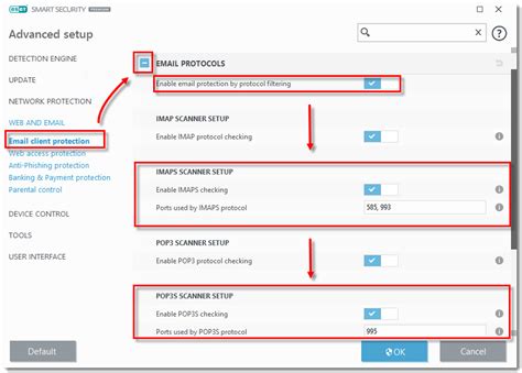 [kb3636] Enable Pop3s Imaps And Or Scanning In Windows Eset Home
