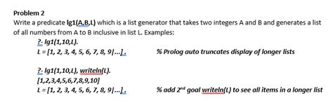 Solved Problem 2 Write A Predicate Lg1abl Which Is A