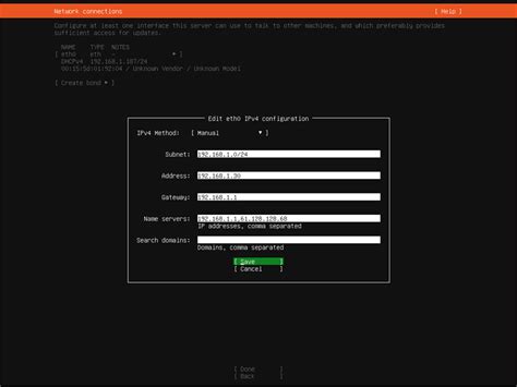 Ubuntu Lts Install Network Connection Manual Ipv4 Rultr