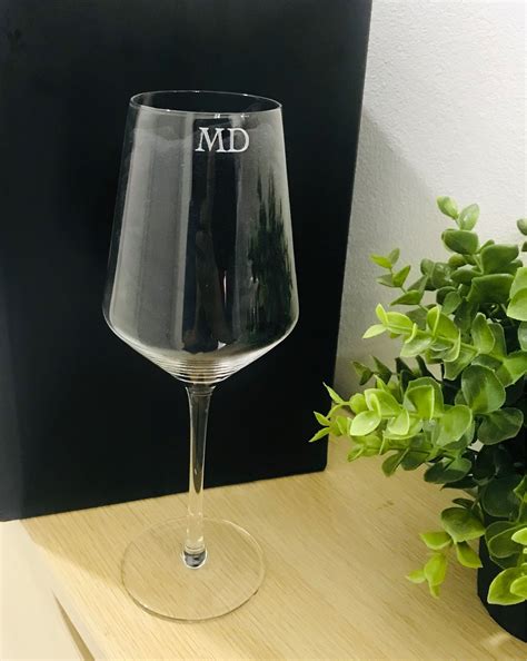 Calligraphy Engraving A Monogram On Wine Glasses Artofit