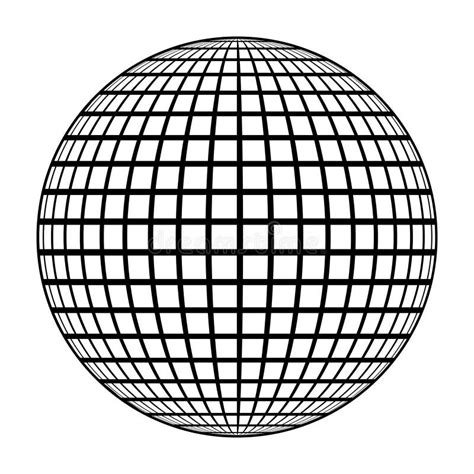line drawing sphere with grid pattern globe grid lines pattern stock