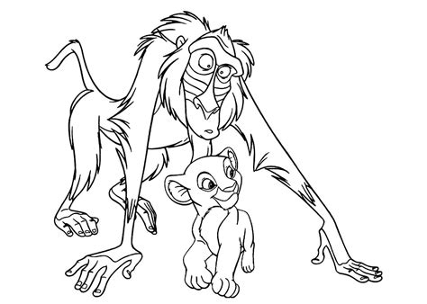 Dibujos De El Rey León Para Colorear Wonder