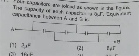 Answered Four Capacitors Are Joined As Shown In The Figure The Kunduz