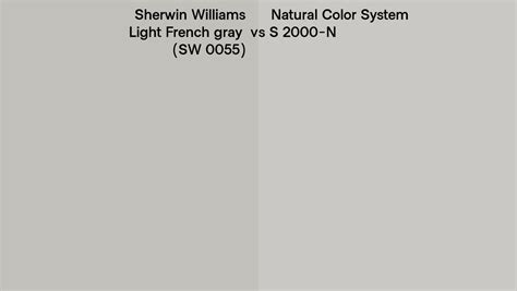 Sherwin Williams Light French Gray Sw 0055 Vs Natural Color System S