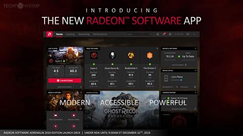 Amd Announces Radeon Software Adrenalin 2020 Edition Techpowerup