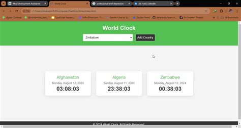 Muhammad Sami On Linkedin Webdevelopment Javascript Css Html Timemanagement Globaltime