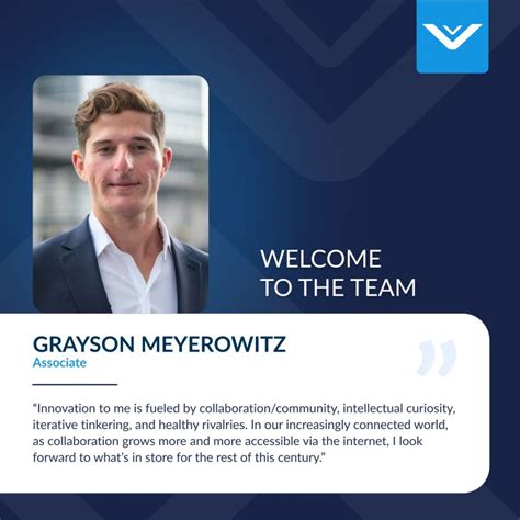 Thrilled To Be Joining The Team Grayson Meyerowitz 18 Comments