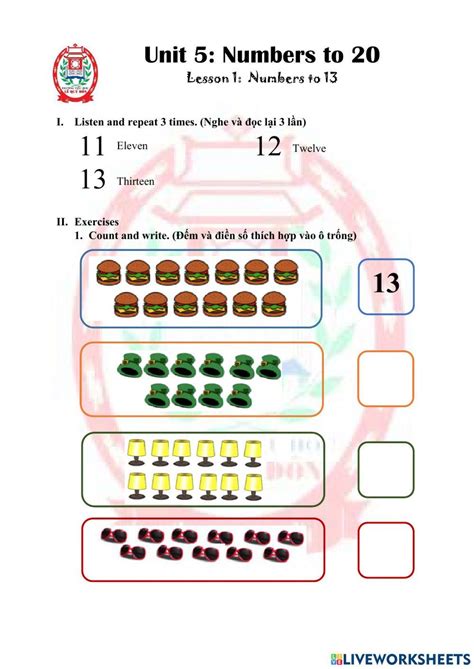 1532907 Math 1 Numbers To 13 Tao Hoai Phuong