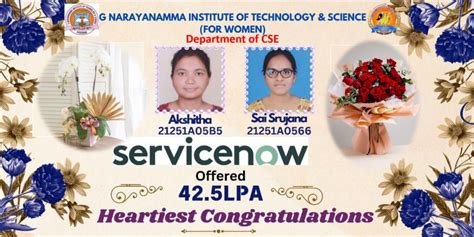 Gnits Cse Department On Linkedin Congratulations