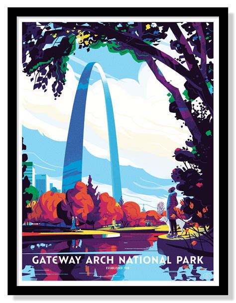 Gateway Arch National Park Poster Fifty Nine Parks