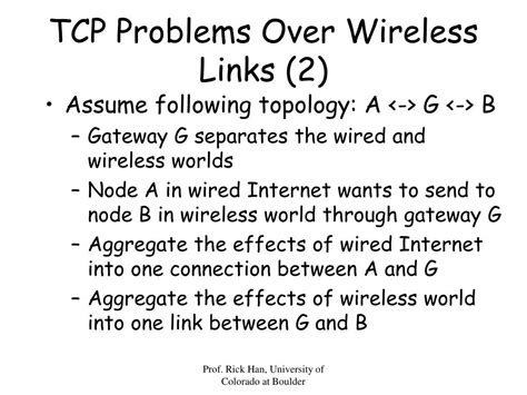 Ppt Chapter 6 Sack Tcp Tcp Extensions Wireless Tcp Powerpoint