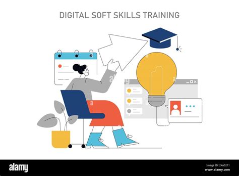 Soft Skills Training Concept Online Education For Personal Growth