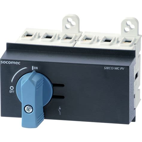 Sectionneur Sirco Mc Pv 40a 600vdc Double Circuit Pv 2x 1p 1p Rail Socomec