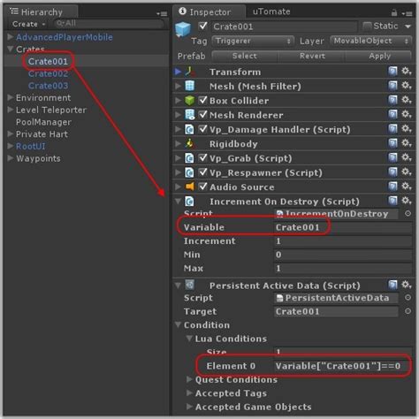 Dialogue System For Unity Legacy Version 1x Persistent Data Components