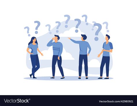 People Frequently Asked Questions Around Question Vector Image