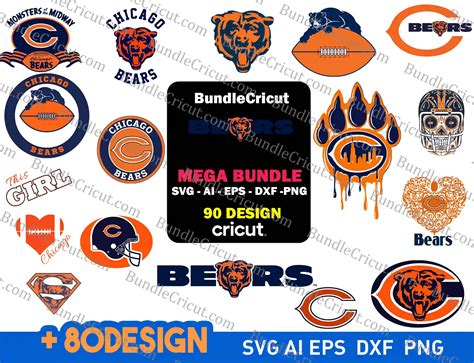 Chicago Bear Svg Bears Logo Svg Chicago Bears Logo Svg Bundle Cricut