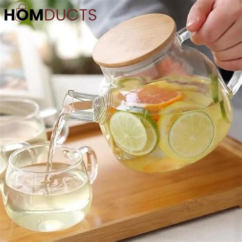 Heat Resistant Borosilicate Glass Teapot Homducts