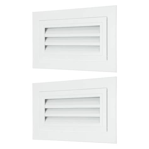 Uxcell 6 X 12 Aluminum Gable Vent 2pcs Return Grille Gable Louver