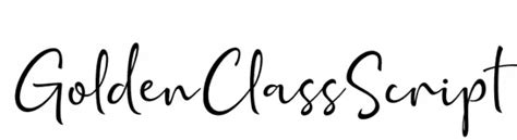 Golden Class Script Font — Free Download Ttfotf Ffont