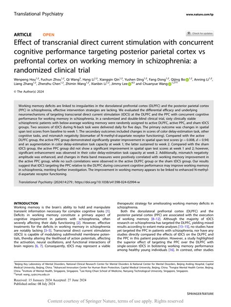 Pdf Effect Of Transcranial Direct Current Stimulation With Concurrent