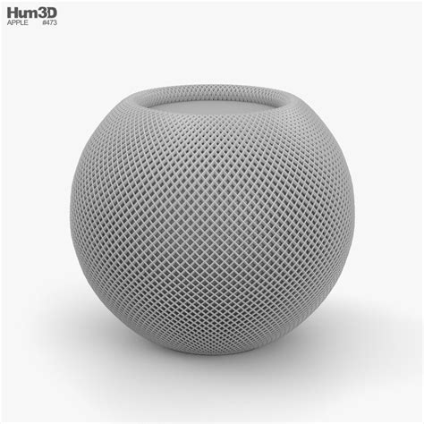Apple Homepod Mini Space Gray 3d Model Download Audio Devices On